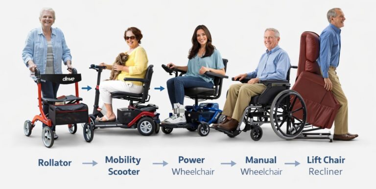 Types of Mobility Devices for Seniors: Scooters, Wheelchairs, Walkers ...